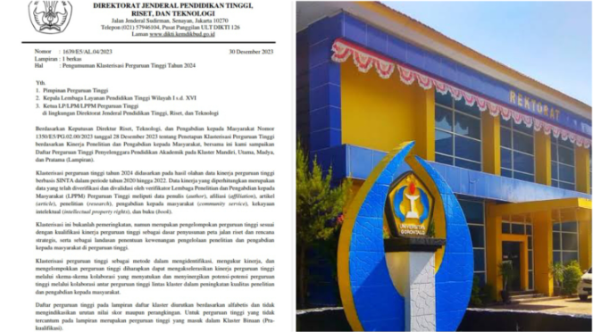 Universitas Gorontalo Naik Klaster Utama dalam Klasterisasi Perguruan ...